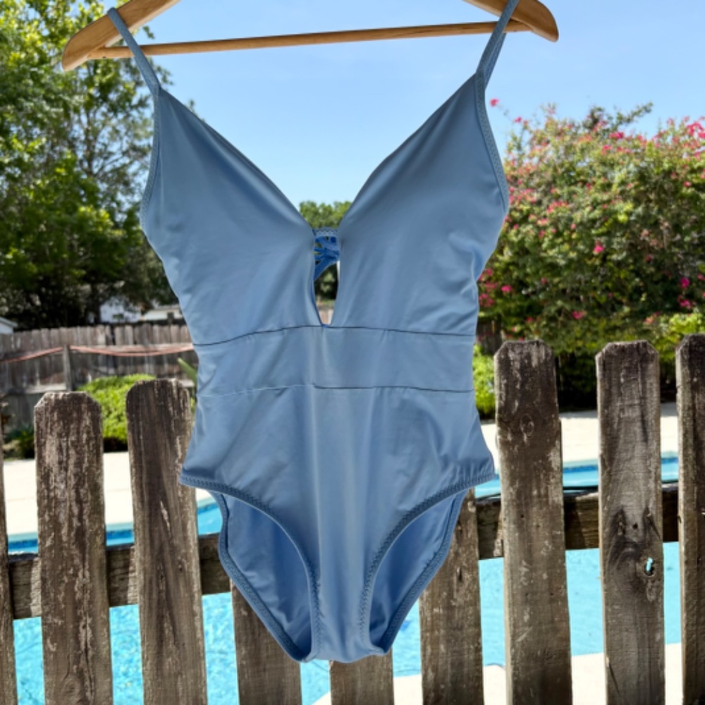 Becca Standard Color Code One-Piece Swimsuit Plunge-N… - Gem